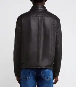 Polo Ralph Lauren Leather Blouson Jacket - Black
