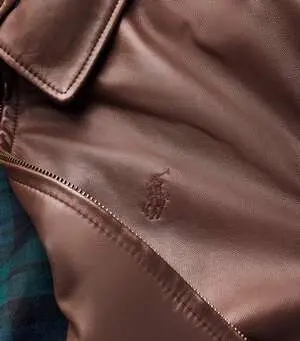 Polo Ralph Lauren Leather Blouson Jacket - Brown