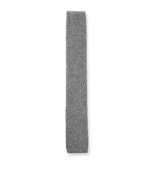 BOSS Cashmere Knitted Neck Tie - Grey