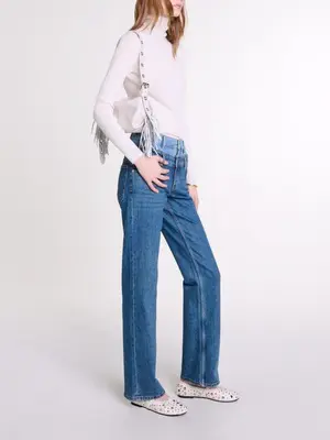 Maje Cotton Straight-leg Jeans