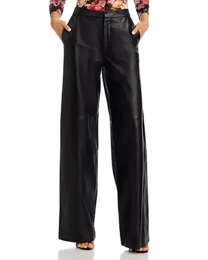 L'agence Black Wash Pants For Women