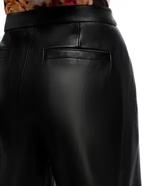 L'Agence Livvy Leather Pants - Black