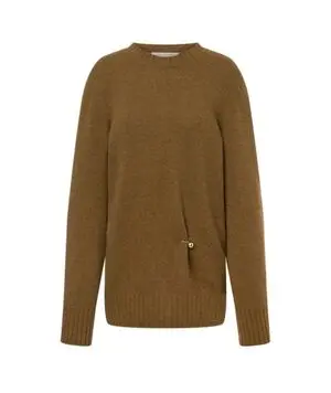 Philosophy Di Lorenzo Serafini Piercing-Ball Cashmere Sweater - Green