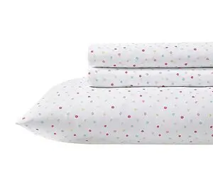 Laura Ashley Confetti Pink Twin Xl Sheet Set - One-color