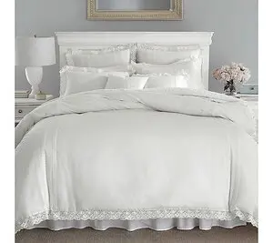 Laura Ashley Annabella White King Comforter Sha Set - One-color