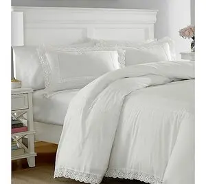 Laura Ashley Annabella White King Comforter Sha Set