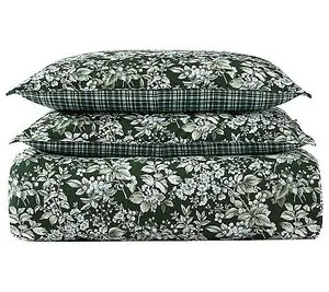 Laura Ashley Bramble Floral Green King Comforte Sham Bonus Se - One-color