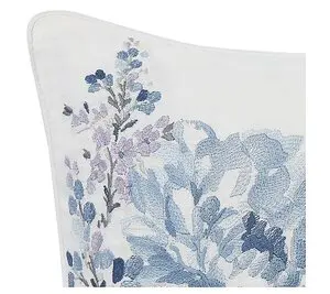 Laura Ashley Chloe Cottage Blue 16' X 16' Squar Pillow
