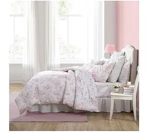 Laura Ashley Delphine Pink King Comforter Sham T