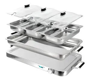 MEGACHEF 3-in-1 Electric Chaffing Buffet Server & Warming Tray