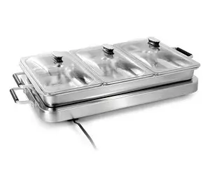 MEGACHEF 3-in-1 Electric Chaffing Buffet Server & Warming Tray