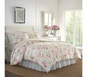 Laura Ashley Wisteria Pink Twin Comforter Sham T - One-color