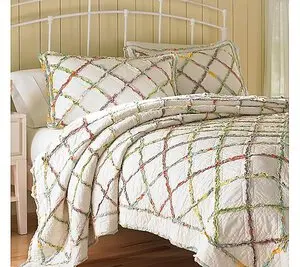 Laura Ashley Ruffle Garden Twin Quilt