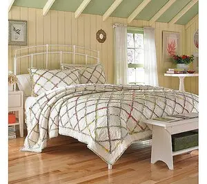 Laura Ashley Ruffle Garden Twin Quilt
