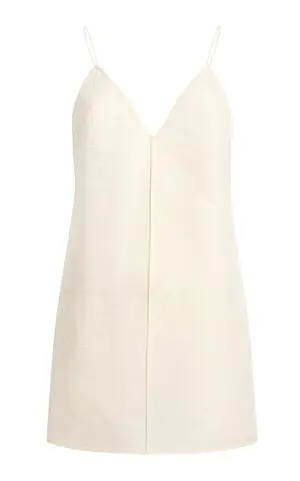 Khaite Talsie Silk-cotton Organza Tank Top - Neutral
