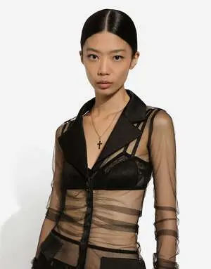 Dolce & Gabbana Fine Chain Necklace With Cross