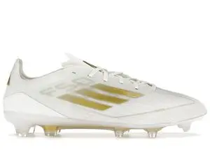 Adidas F50 Pro Fg Athletic Shoe - Cloud White/gold Metallic