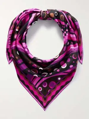 Emilio Pucci Printed Silk-twill Scarf