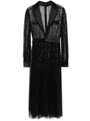 Dolce & Gabbana Sequin-embellished Midi Dress - Black