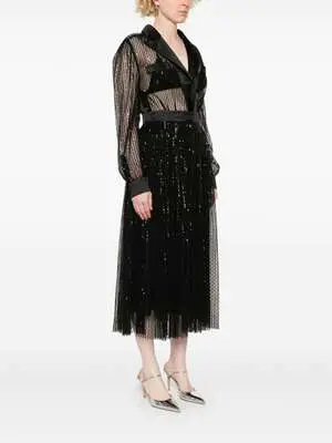 Dolce & Gabbana Sequin-embellished Midi Dress - Black