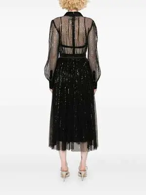 Dolce & Gabbana Sequin-embellished Midi Dress - Black