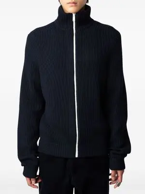 Zadig&Voltaire Ribbed Wool Cardigan