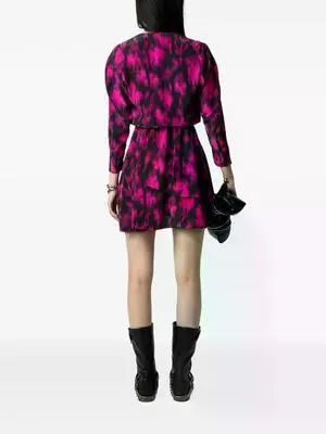 Zadig&Voltaire Rogers Silk Mini Dress - Pink