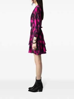 Zadig&Voltaire Rogers Silk Mini Dress - Pink