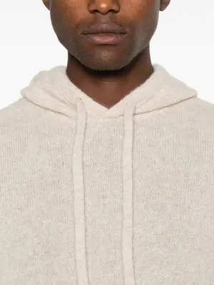 ROBERTO COLLINA Marl Knit Hoodie