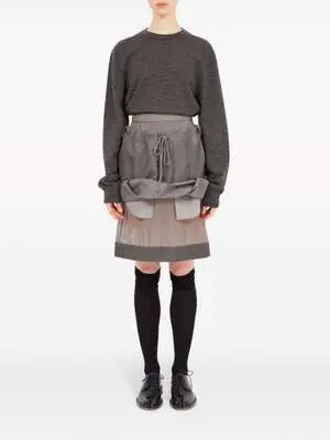 MAISON MARGIELA Layered Mohair-wool Skirt