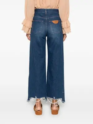 Chloé Cropped Wide-leg Jeans