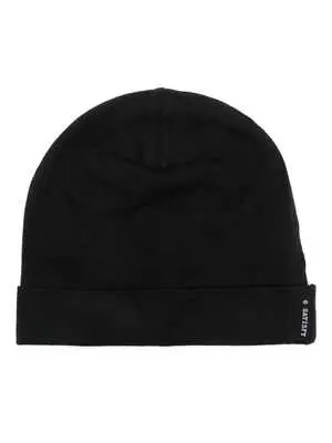 SATISFY Logo-Patch Knitted Beanie