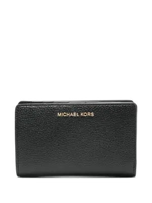 Michael Kors Medium Pebbled Leather Wallet - Black