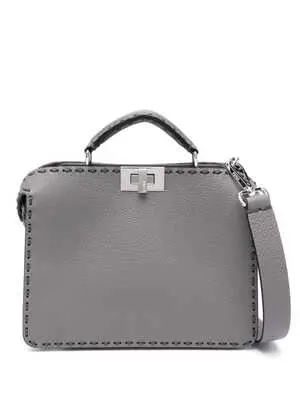 Fendi Mini Peekaboo Iseeu Shoulder Bag - Grey