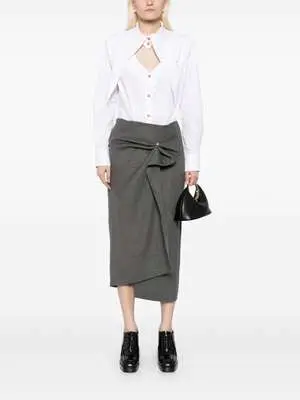 JNBY Asymmetric Draped Skirt