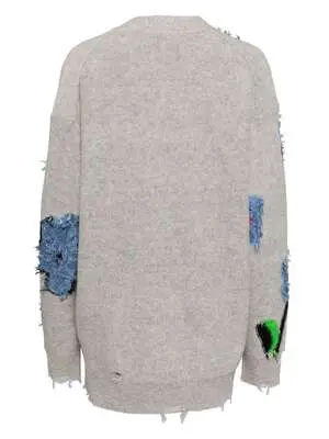 JNBY Floral Pattern Cardigan - Grey