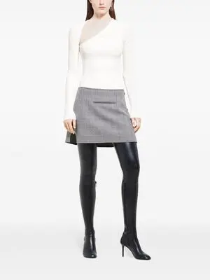 COURREGES Oblique Prince Of Wales Mini Skirt