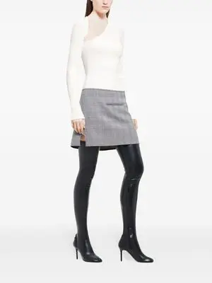 COURREGES Oblique Prince Of Wales Mini Skirt