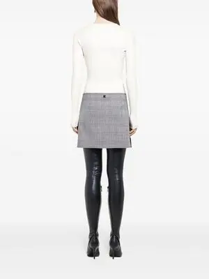 COURREGES Oblique Prince Of Wales Mini Skirt