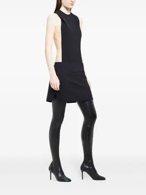 COURREGES Oblique Tailored Mini Skirt