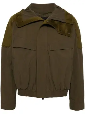 CROQUIS Splicing Cropped Jacket