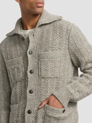 Giorgio Armani Knit Button-front Jacket Cardigan