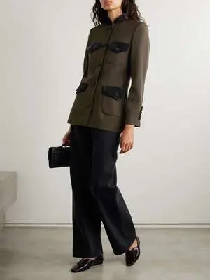 LIBEROWE Raja Velvet-trimmed Blazer
