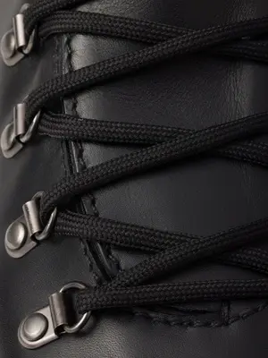 Prada Brixxen Leather Booties - Black