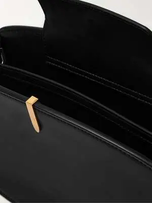 Savette Florence Leather Shoulder Bag - Black