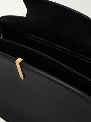Savette Florence Leather Shoulder Bag - Black