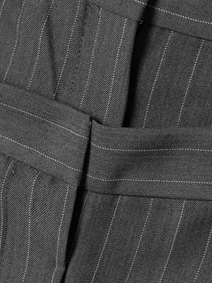 Acne Studios Layered Pinstriped Wide-leg Trousers