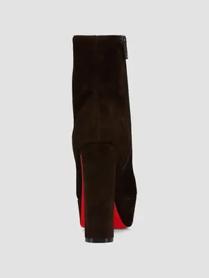 CHRISTIAN LOUBOUTIN Loo Booty Veau Velours 130mm Booties