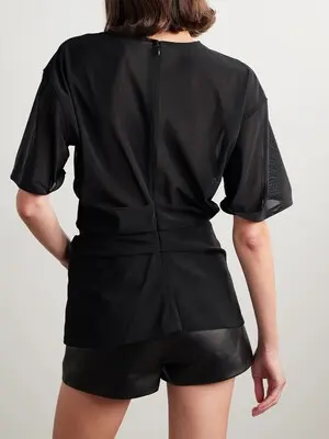 Acne Studios Gathered Mesh T-shirt