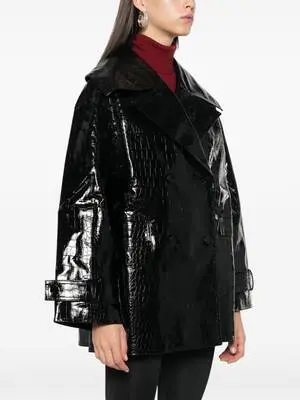GANNI Croc-embossed Jacket